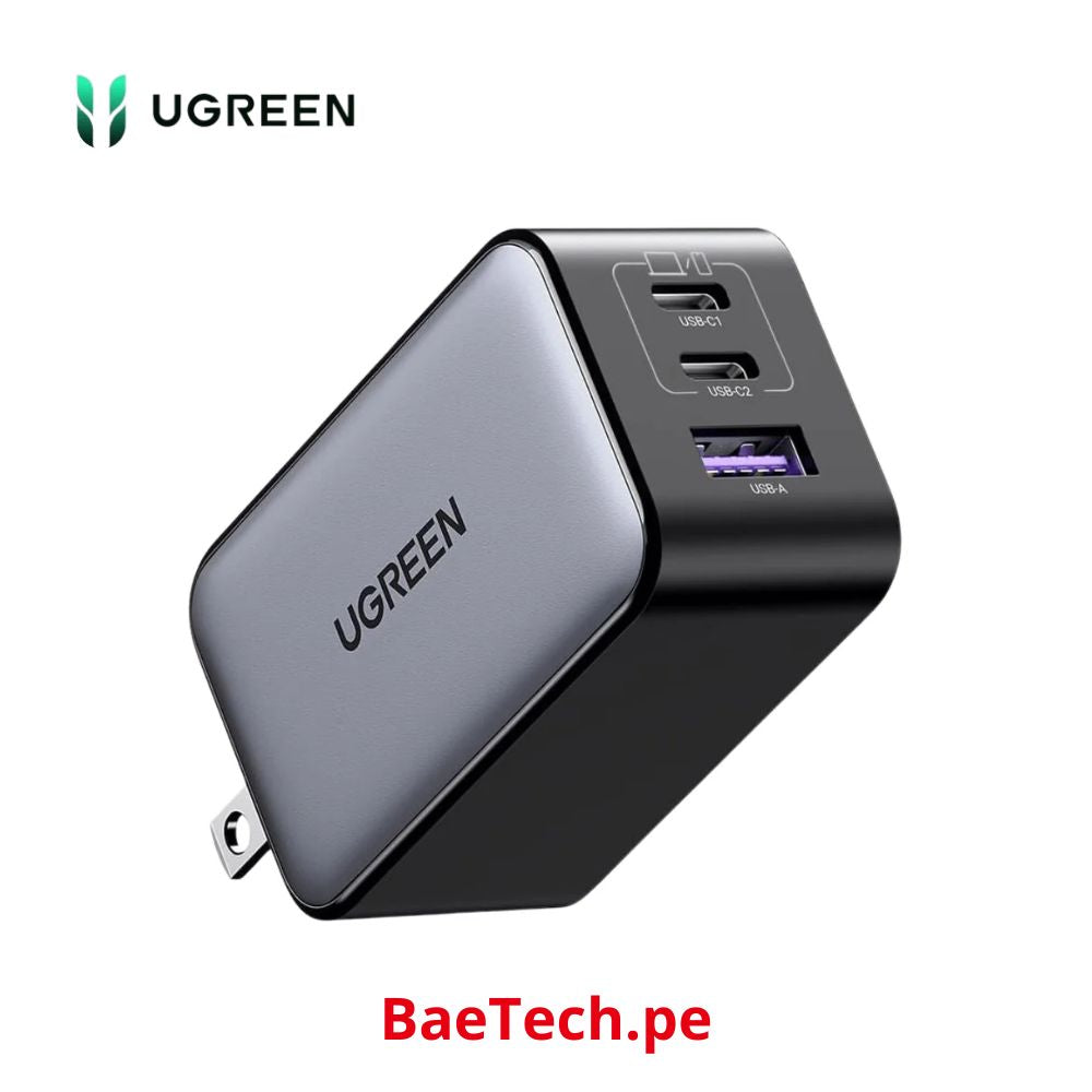 UGREEN CD244 10334 Cargador Nexode GAN carga rápida 65w – BaeTech