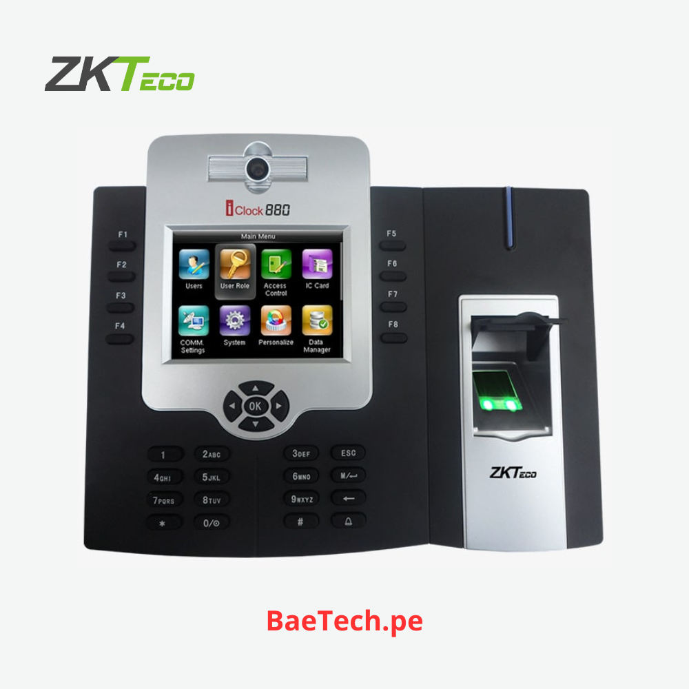 ZKTECO ICLOCK880/ID - CONTROL DE ASISTENCIA IPY ACCESO BASICO MEDIANTE – BaeTech