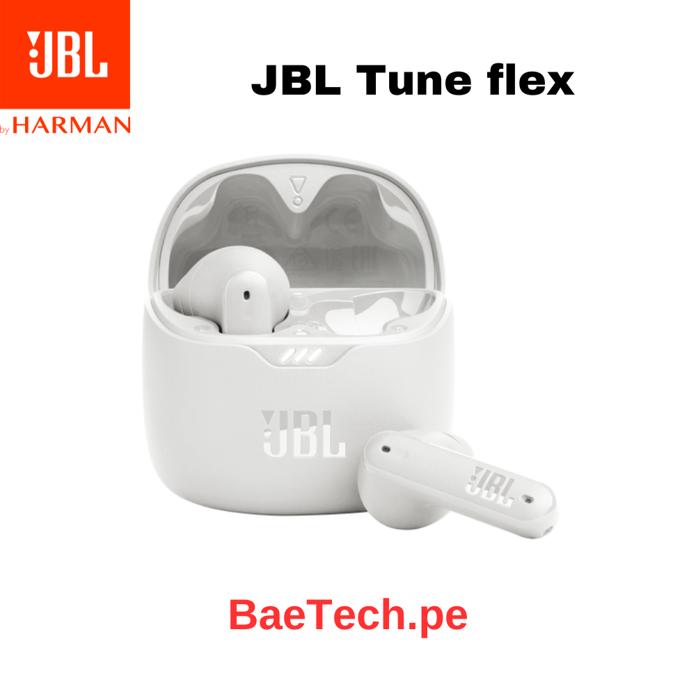 Audífonos Bluetooth JBL TUNE FLEX Blanco. – BaeTech Peru