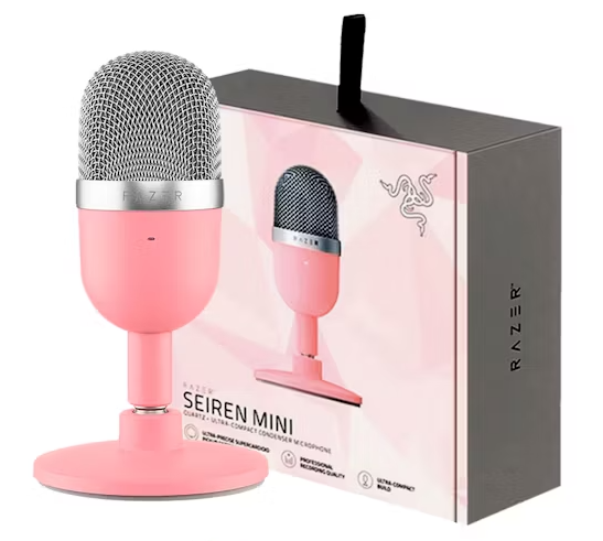 MICROFONO RAZER SEIREN MINI USB STREAMING SUPERCARDIOIDE QUARTZ (RZ19 ...