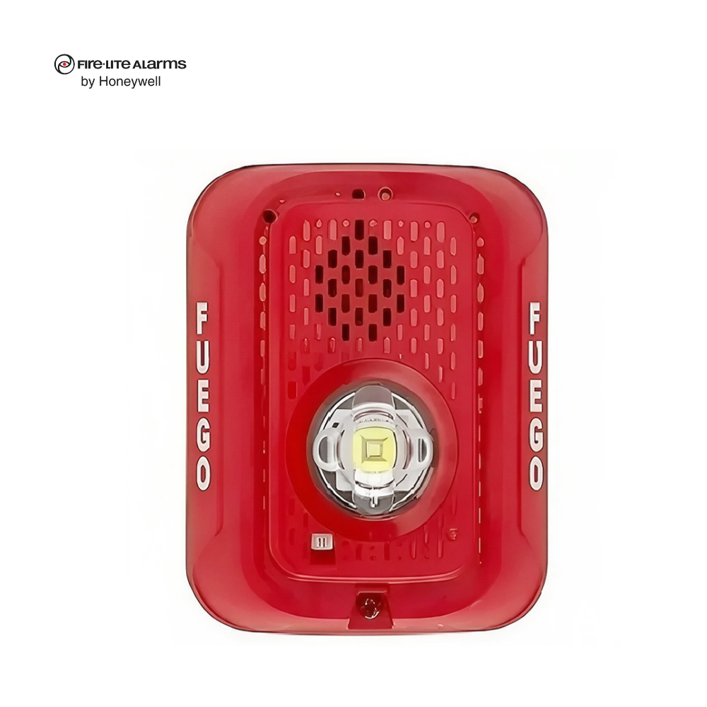 HONEYWELL FIRE LITE ALARMS P2RLED-SP SIRENA CON LUZ ESTROBOSCÓPICA LED ...