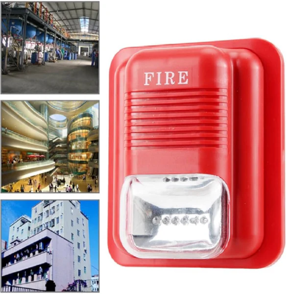 DIMAX W030 - SIRENA ESTROBO DE 3 TONOS PARA SISTEMA CONTRA INCENDIO