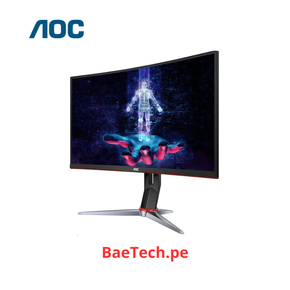 Monitor gaming LCD AOC C24G2 24" Class Full HD Pantalla curva - Negro ...