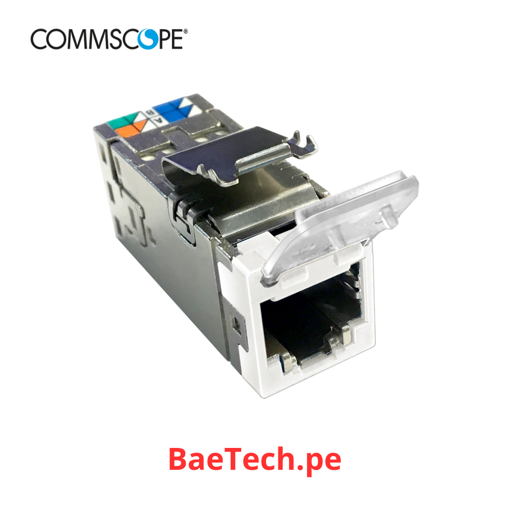 COMMSCOPE Jack RJ-45 Cat6A blindado AMP-TWIST SLX con tapa. 1-2153365 ...