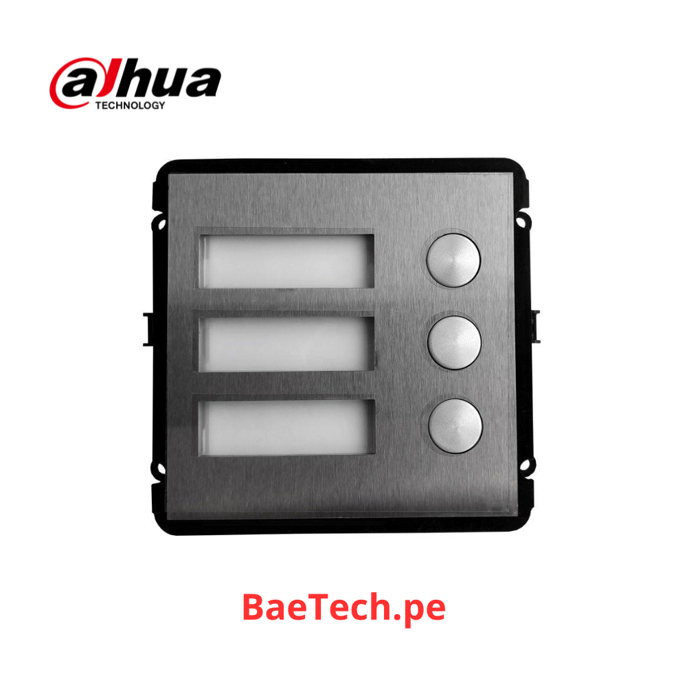 MÓDULO ESTACIÓN EXTERIOR - 3 BOTONES, PANEL DE ACERO INOXIDABLE, IP54 ...