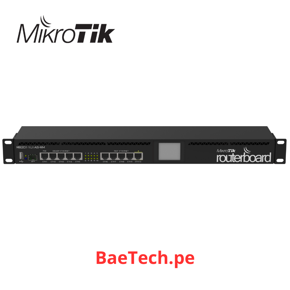 MIKROTIK - ROUTERBOARD, CPU 1 NÚCLEO, 5P GIGABIT, 5P FAST, 1P SFP, Rou ...