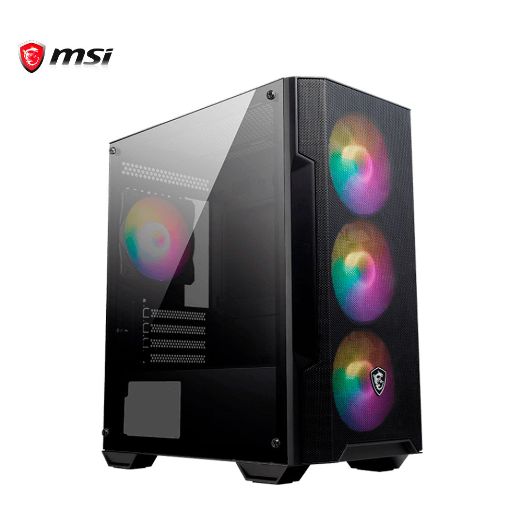 Case con Fuente de 600W MSI MAG FORGE M100A, Micro ATX Tower – BaeTech Peru