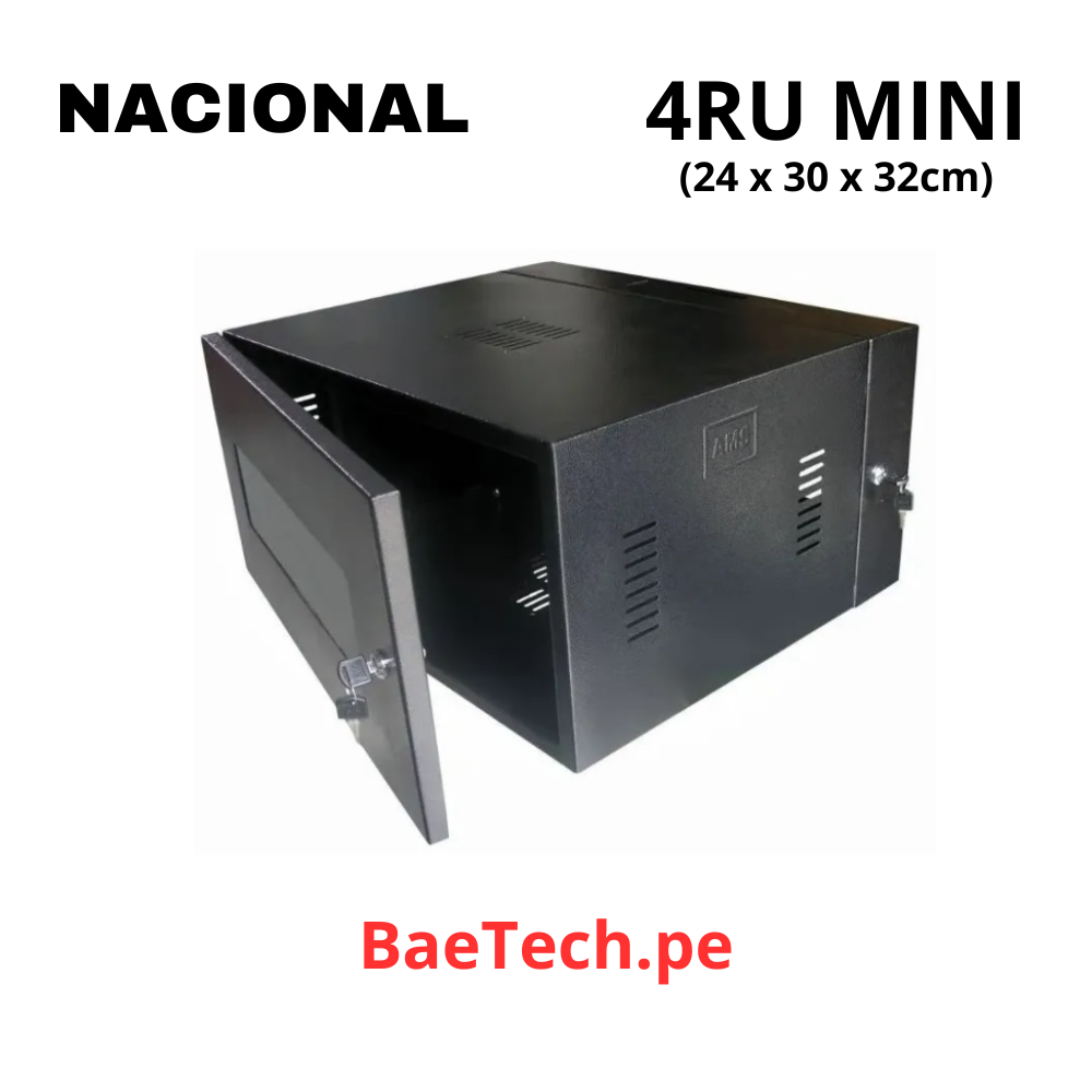 GABINETE DE PARED 4RU MINI 24x30x32cm NACIONAL – BaeTech