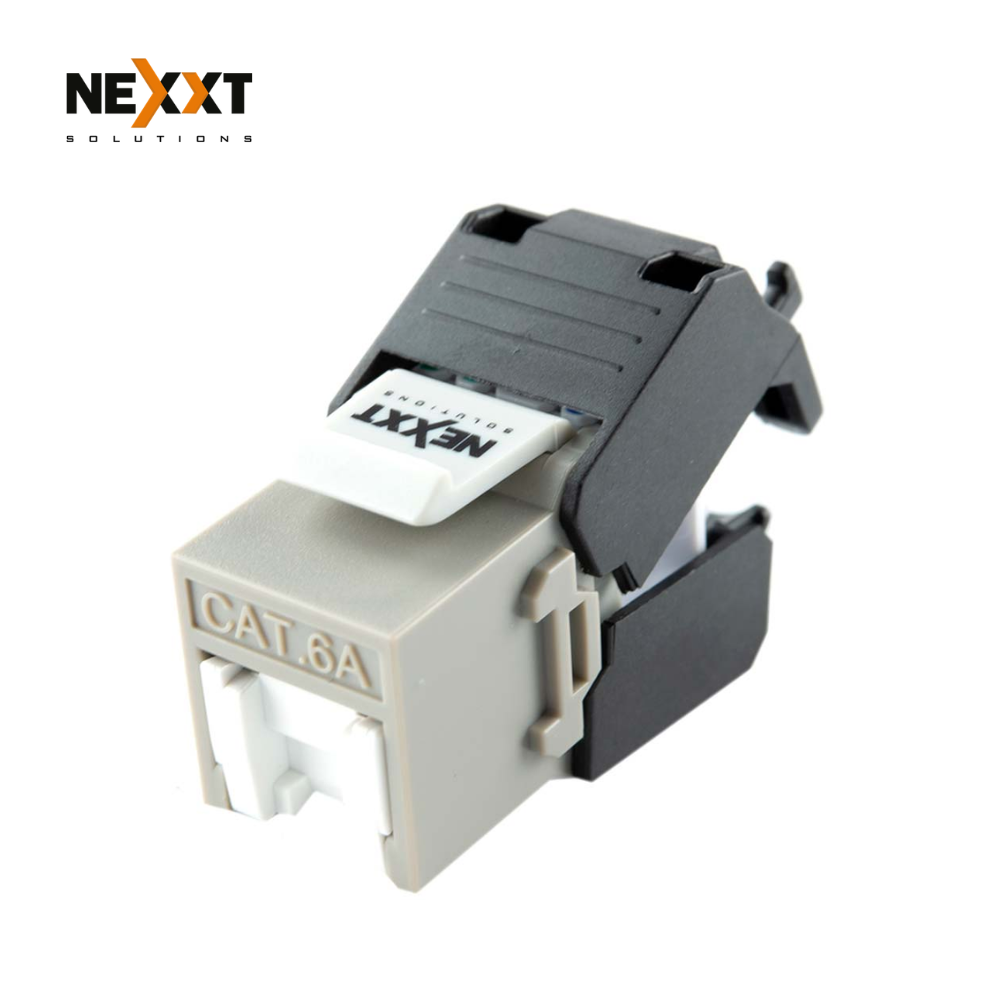 NEXXT NXK-UTG00 CONECTOR JACK RJ45 HEMBRA CAT6A GRIS – BaeTech Peru