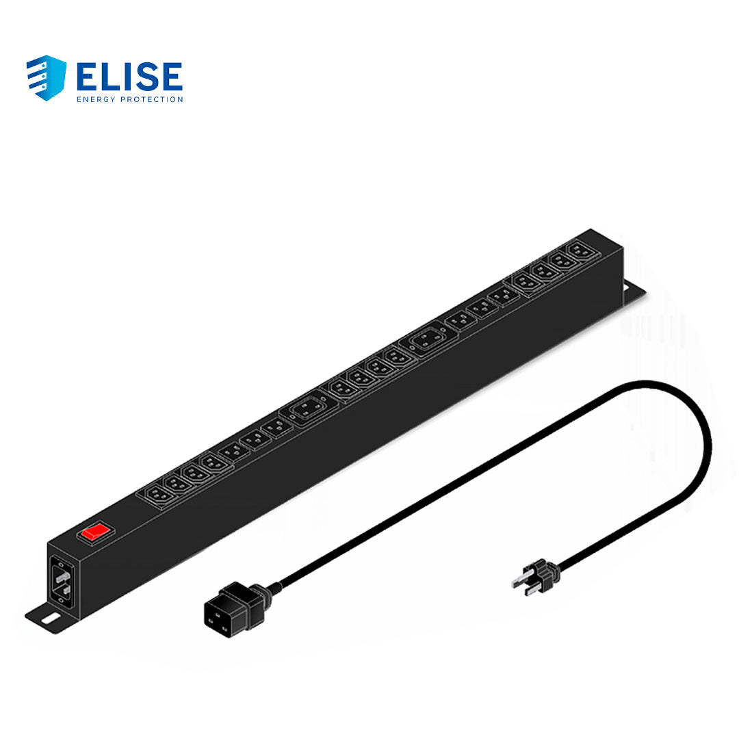 Unidad de distribución de energía ELISE, PDU-V-20T-15A-6(N5-15R)-12(C1 ...