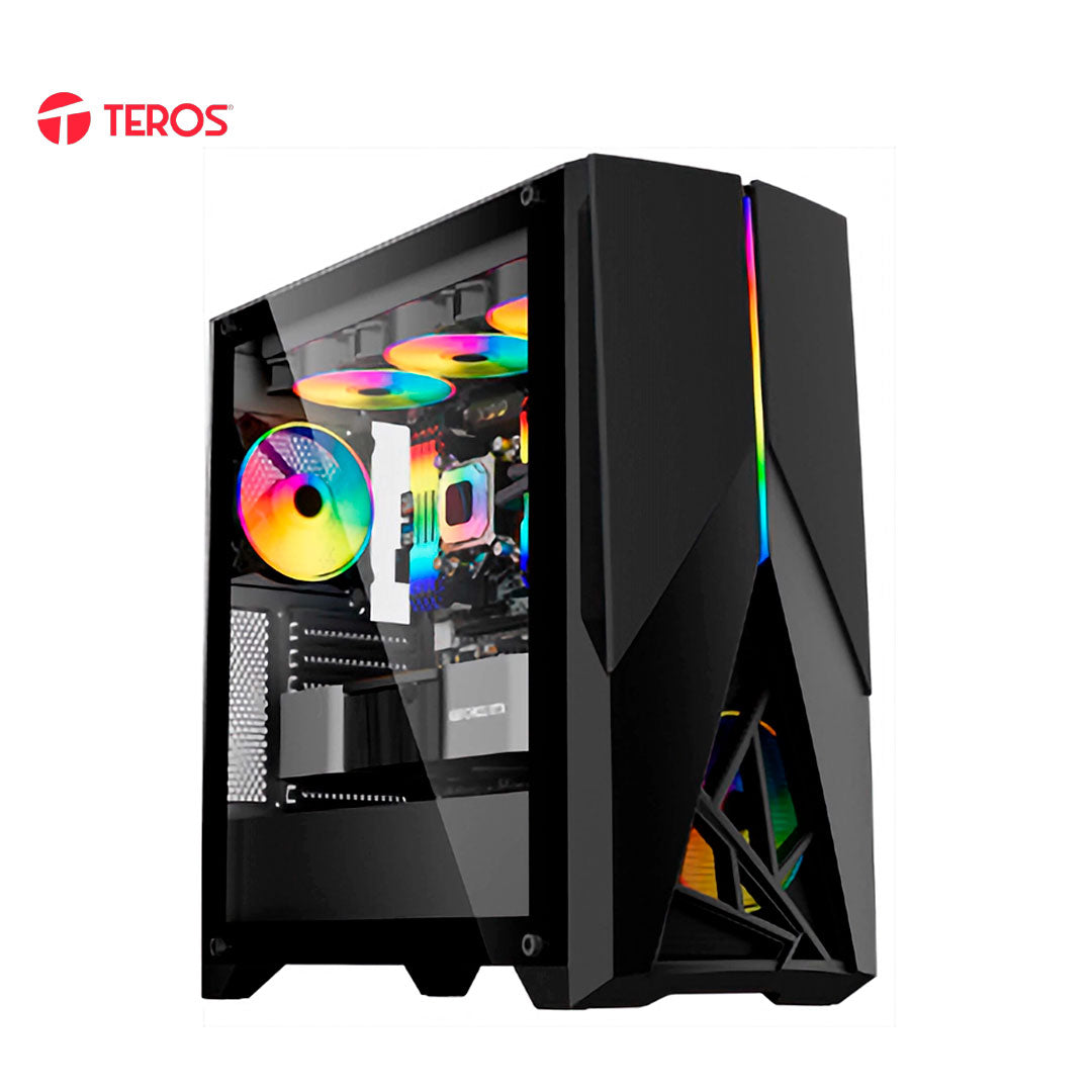 Case gamer TEROS TE-1174N, Mid Tower, USB 3.0 / USB 2.0, audio, ventil ...