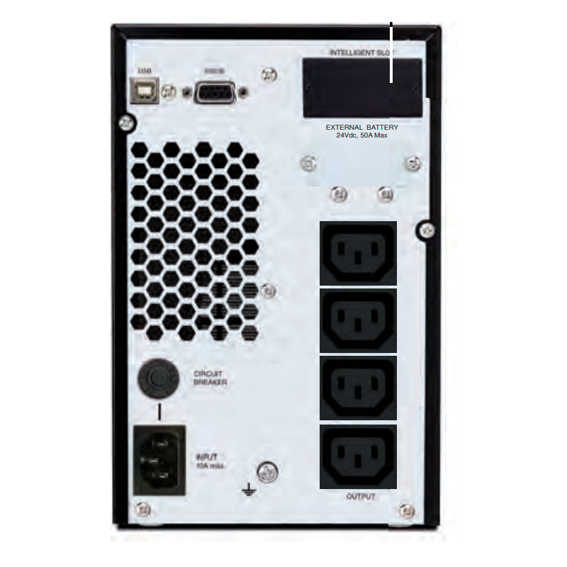 UPS CDP UPO11-1i Online 1000VA / 900W, 230V, USB, RS232, 3-Salidas IEC ...