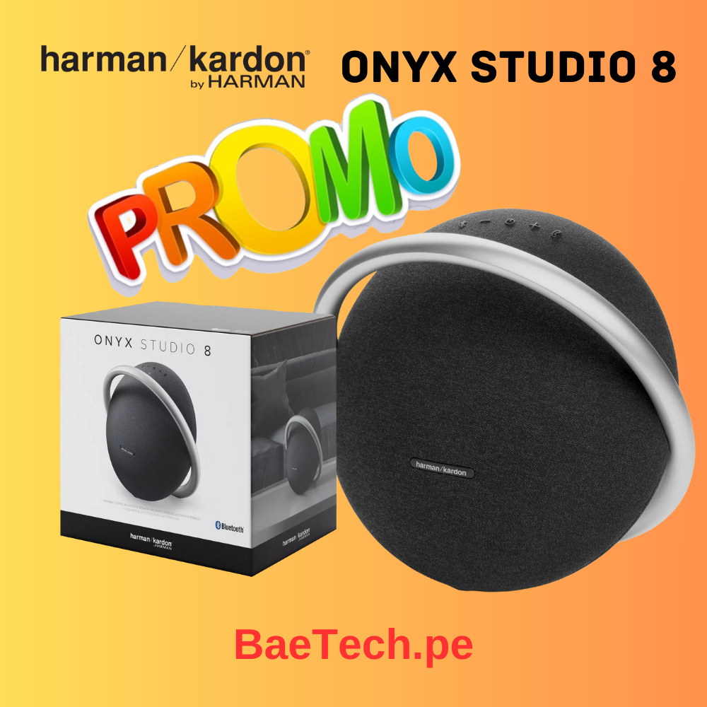 PARLANTE BLUETOOTH HARMAN KARDON ONYX STUDIO 8 (HKOS8BLKAM) NEGRO – BaeTech Peru