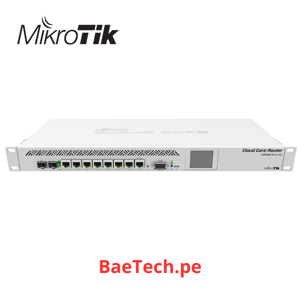 MIKROTIK CCR1009-7G-1C-1S+ - ENRUTADOR DE NÚCLEO EN LA NUBE 1009-7G-1C ...