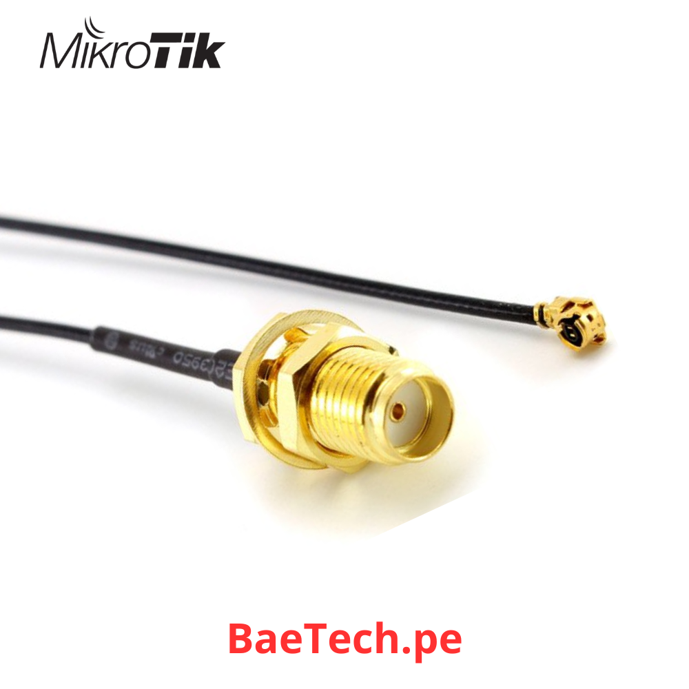 MIKROTIK ACSMAUFL - ACCESORIOS LTE - U.FL - SMA FEMALE PIGTAIL – BaeTech