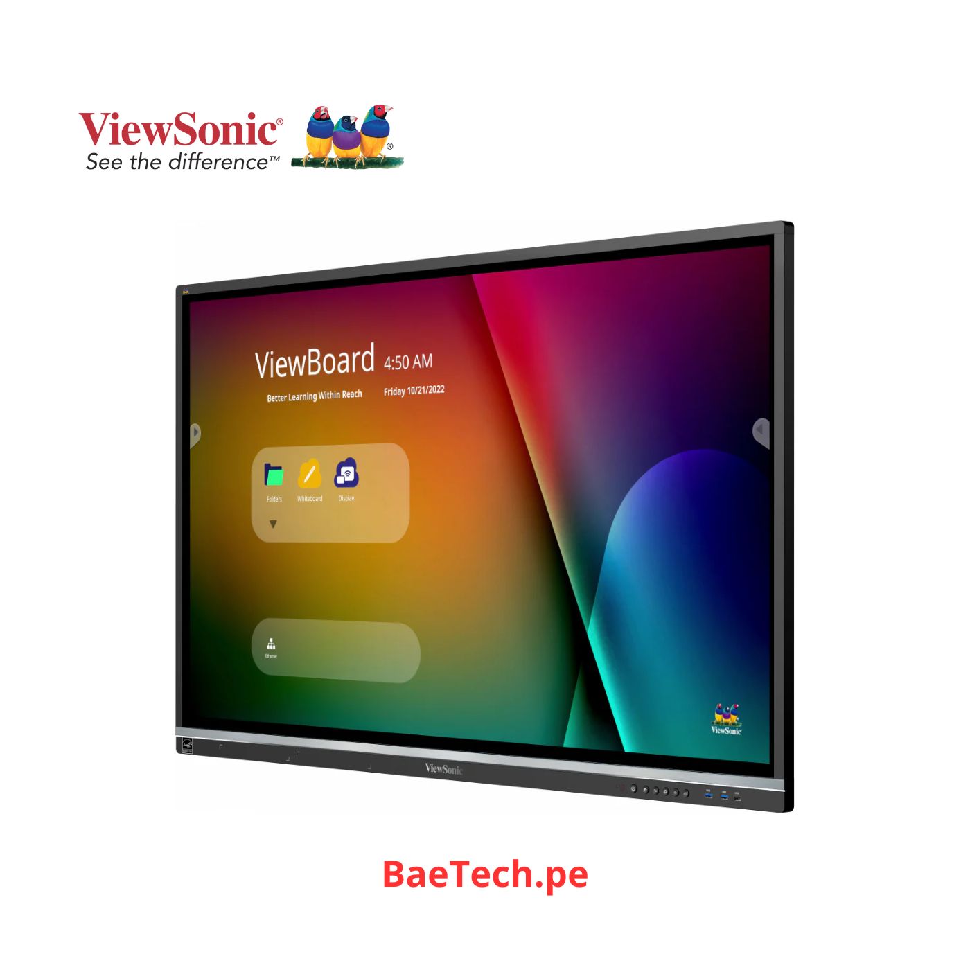 Pantalla Interactiva ViewSonic ViewBoard IFP6550-2 de 65", Resolución ...