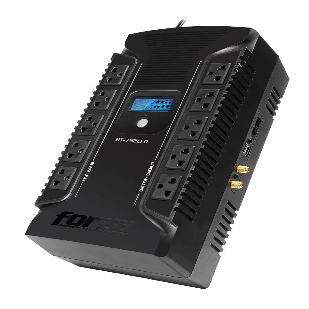 UPS Forza Power Technologies HT-752LCD 750VA 375W 10 Salidas – BaeTech Peru